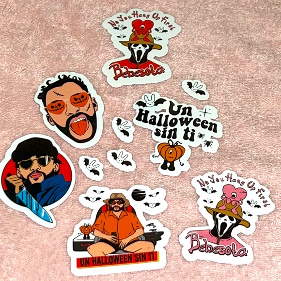 stickers | Other | Halloween Bad Bunny Stickers | Poshmark